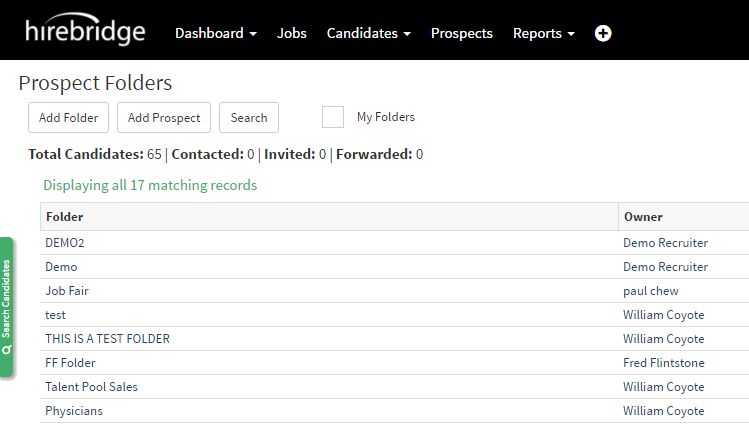 Inviting Prospect to Apply to a Requisition – Hirebridge