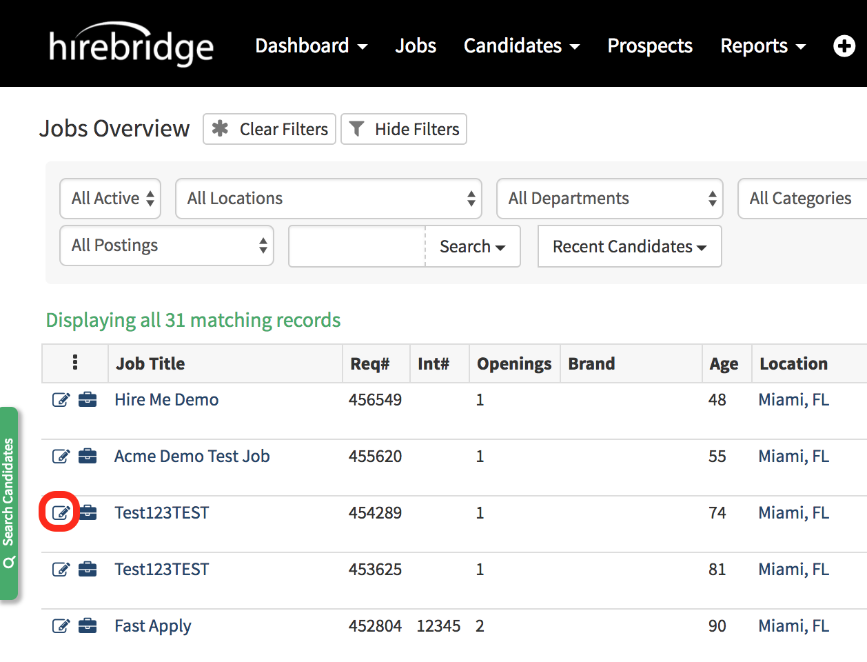 Delete Requisition – Hirebridge