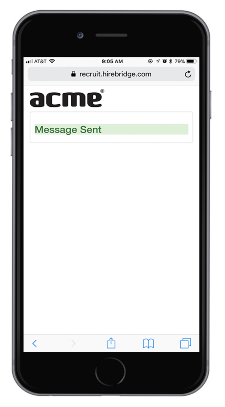 Sending a Text Message (SMS) to a Candidate – Hirebridge
