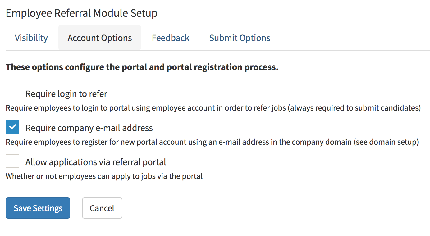 Employee Referral Module Portal Setup – Hirebridge