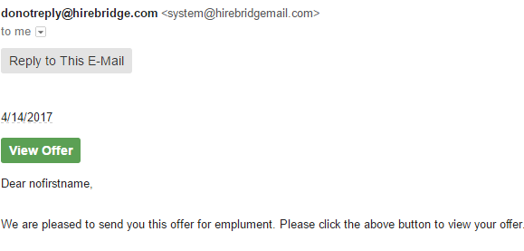 Sending/Creating Offer Letter – Hirebridge