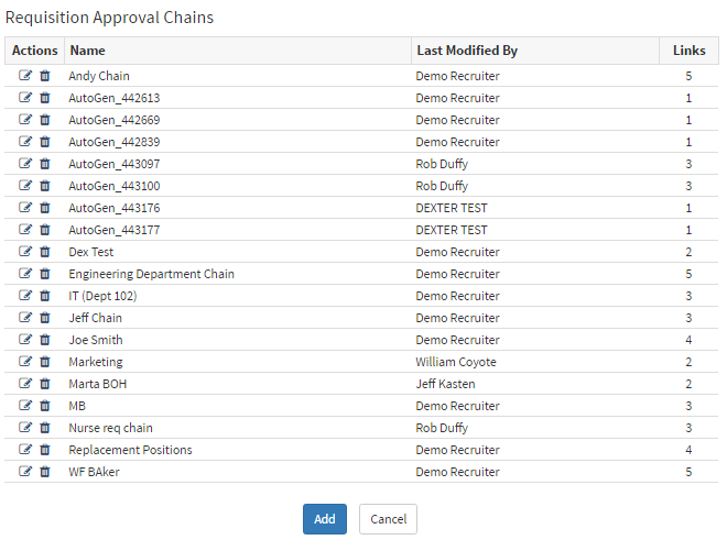 Creating a Requisition/Offer Approval Chain – Hirebridge