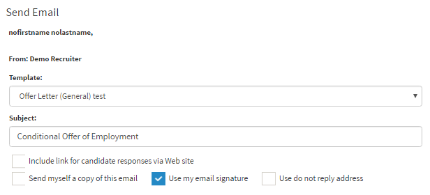 Sending/Creating Offer Letter – Hirebridge