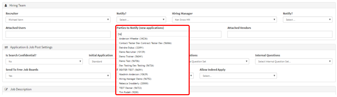 New Candidate Application Notification – Hirebridge