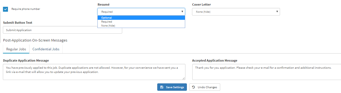 Fast Apply Setup/Process – Hirebridge