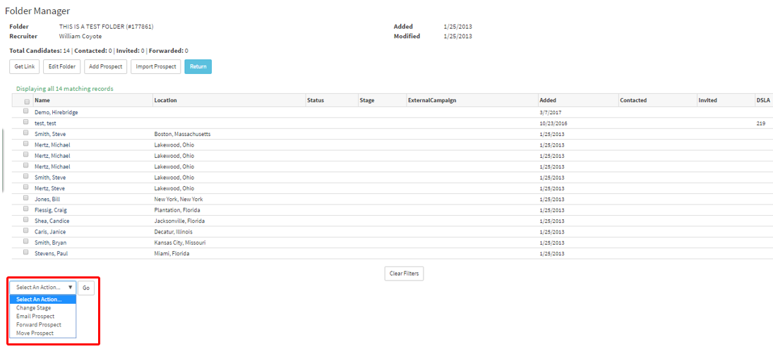 Prospect Folder Overview – Hirebridge