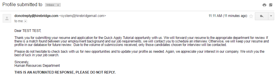 Quick Apply Setup/Process – Hirebridge