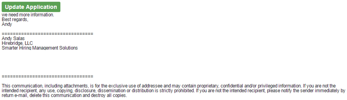 How to Request Candidate to Update Information – Hirebridge