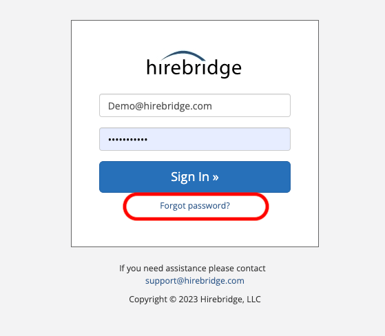 How to Reset and Change Your Password in Hirebridge – Hirebridge