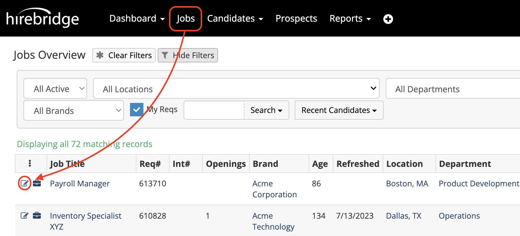 How to Change Status of Job Requisition (Hiring Manager) – Hirebridge
