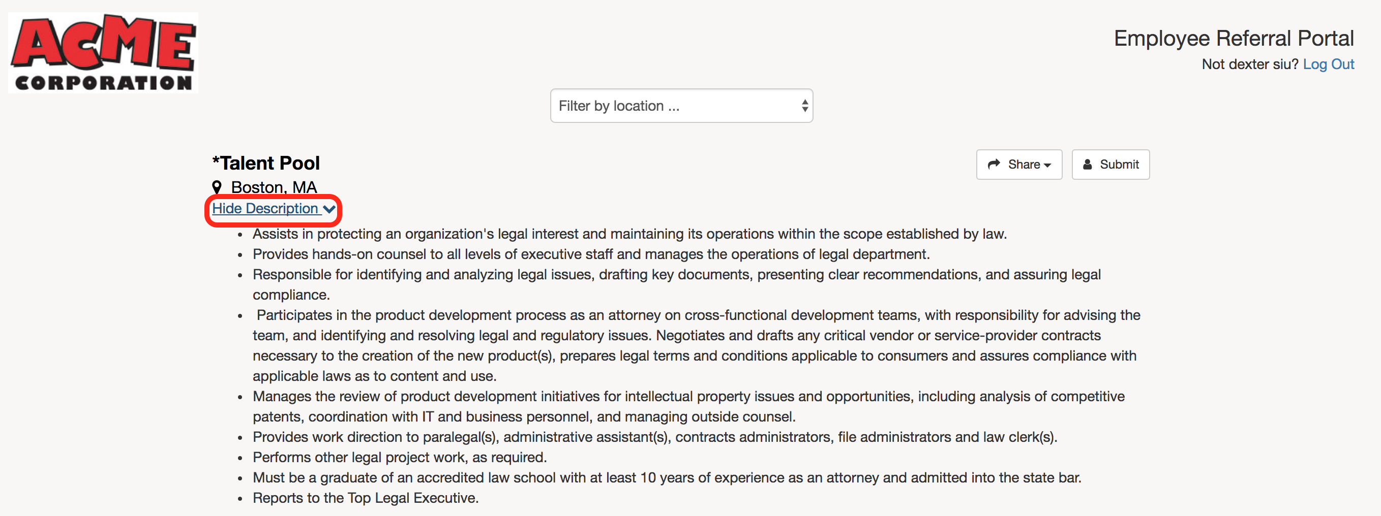 Submit Candidates Using Employee Referral Portal Overview – Hirebridge