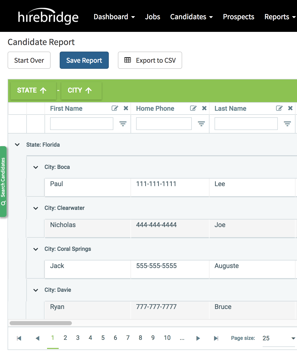Custom Report Writer – Hirebridge