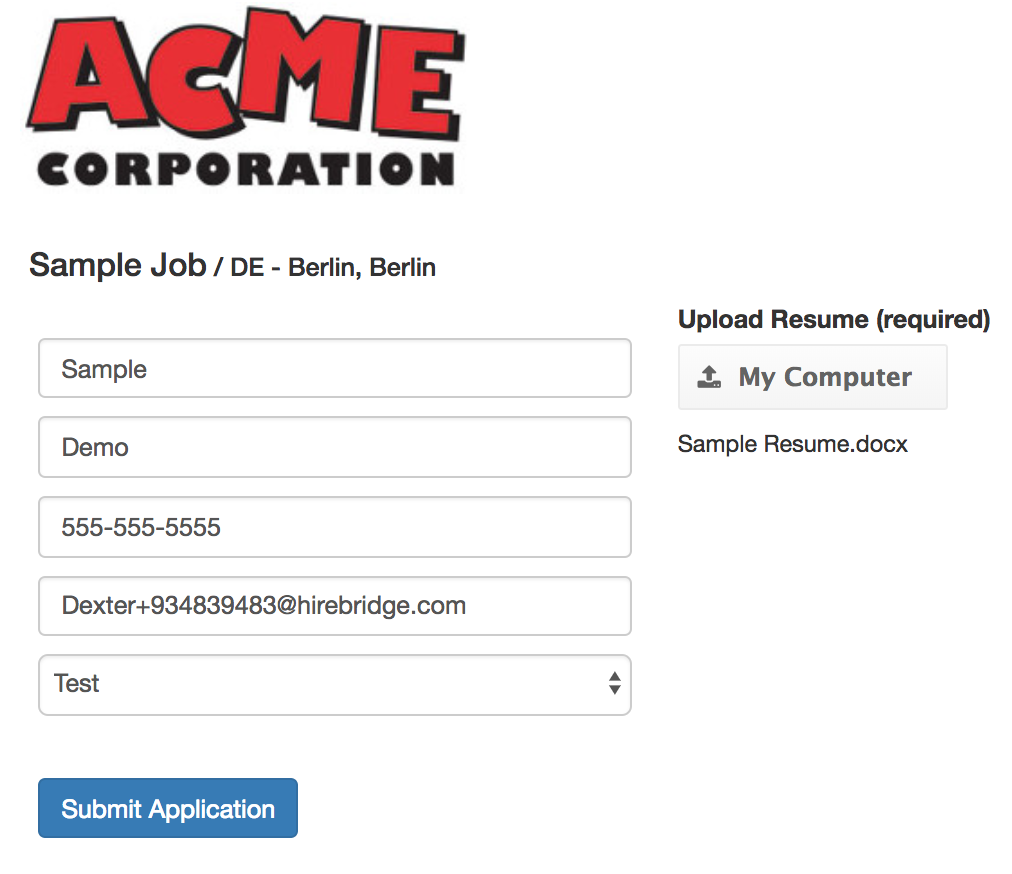 Fast Apply Setup/Process – Hirebridge