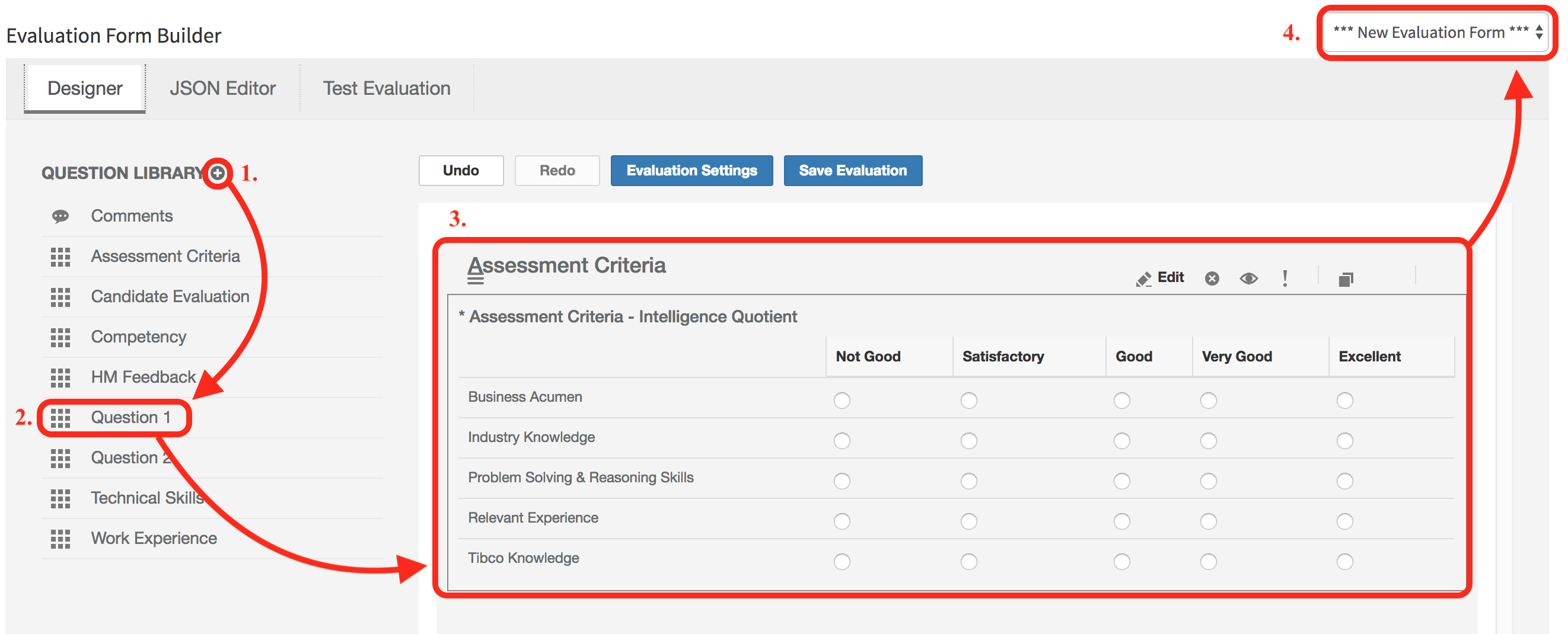Evaluation Form Builder Overview – Hirebridge