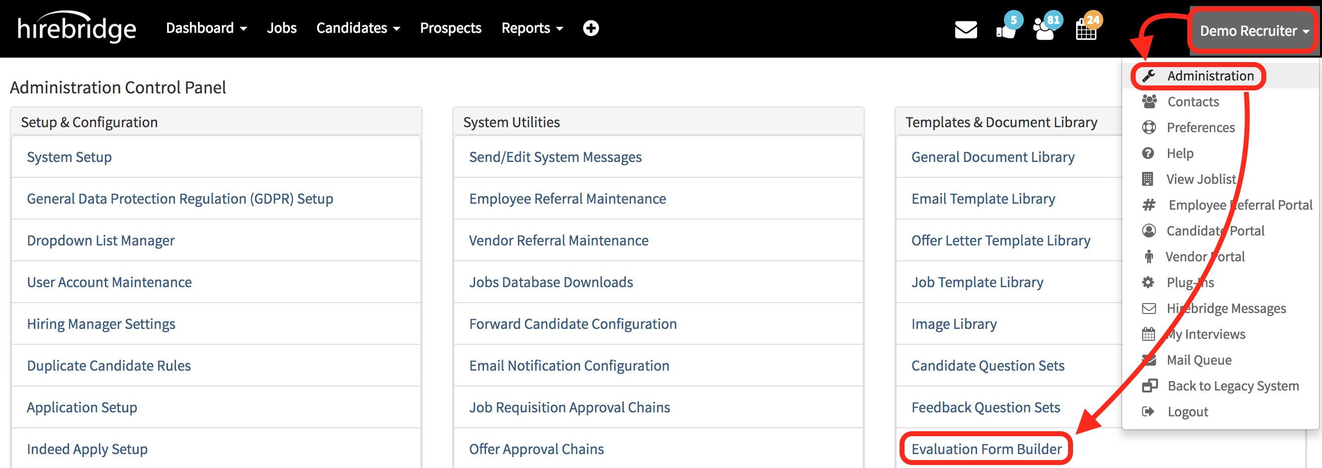 Evaluation Form Builder Overview – Hirebridge