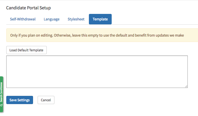 Candidate Portal Setup – Hirebridge