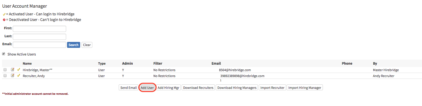 How to create a user account for developers – Hirebridge