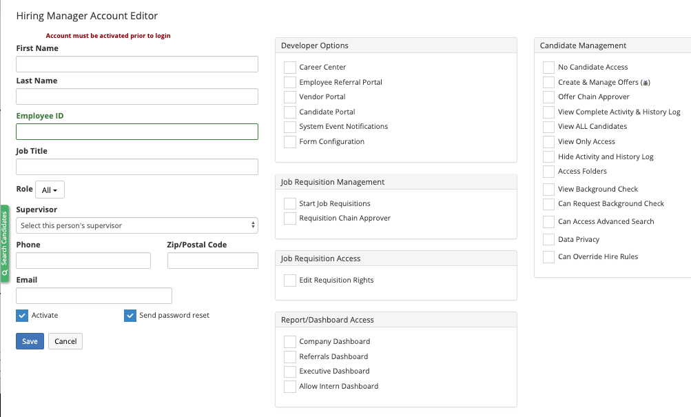 How to Add/Edit a Hiring Manager – Hirebridge