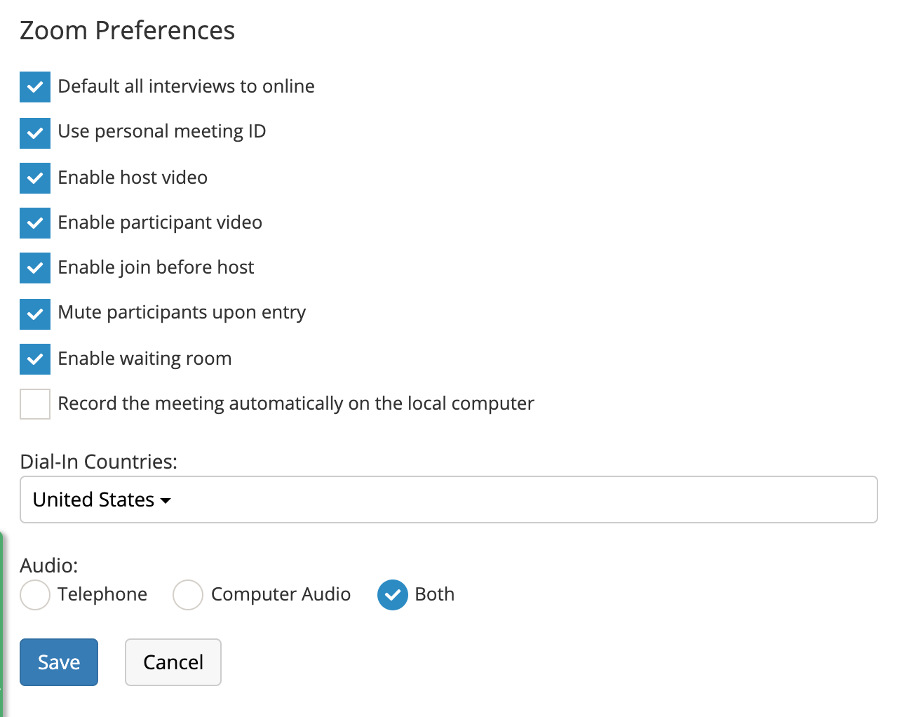 Zoom Meeting - Interview Integration – Hirebridge