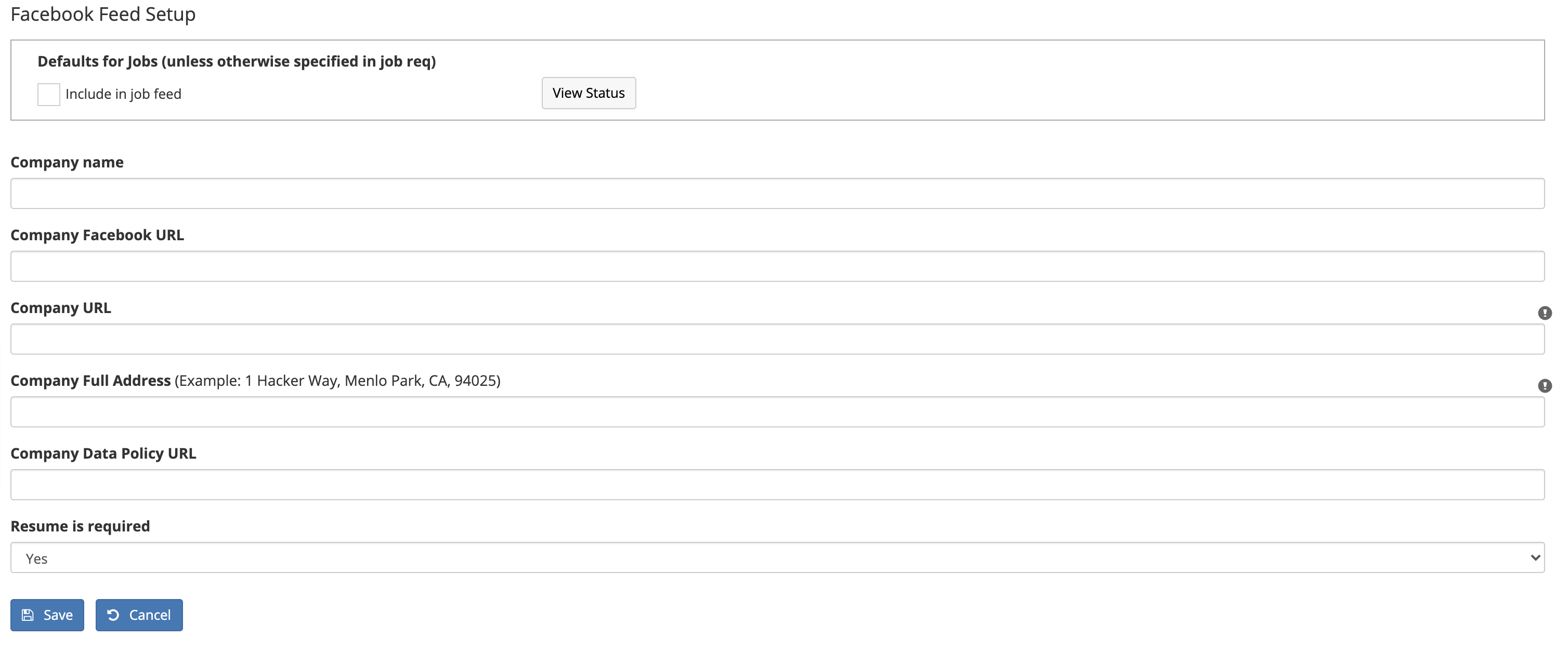 Facebook Job Feed Setup – Hirebridge