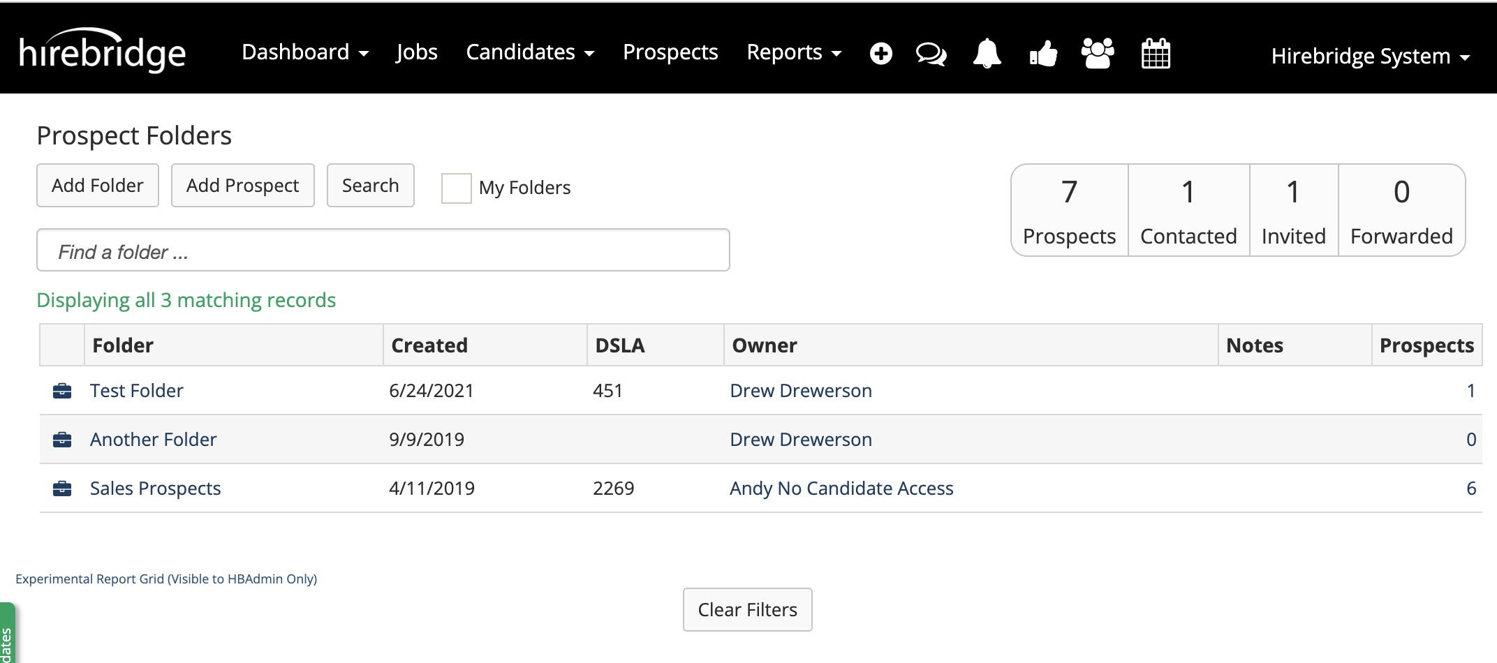 Prospect Folder Overview – Hirebridge